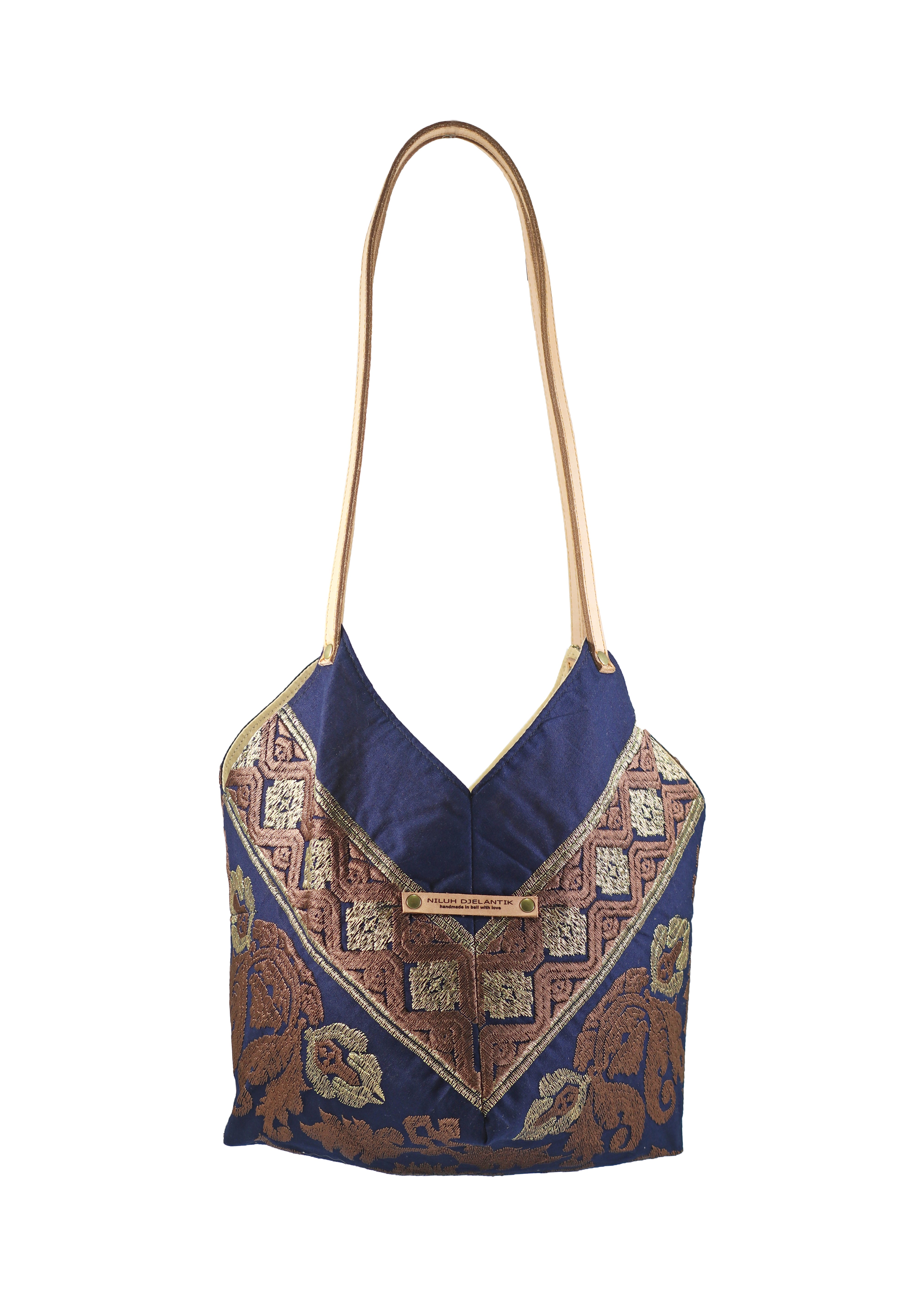 Saraswati Origami Tote Bag - Navy Kasuari – NILUH DJELANTIK